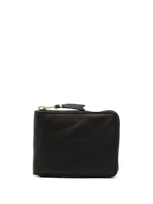 Comme Des Garçons Washed Leather Wallet - Black