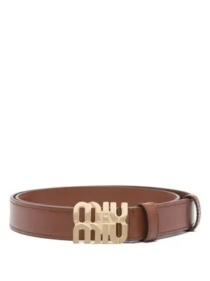 Miu Miu Logo Leather Belt