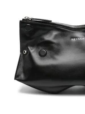 Alexander McQueen Manta Clutch - Black