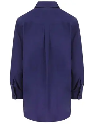 Fendi Popeline Shirt With Flower Appliques