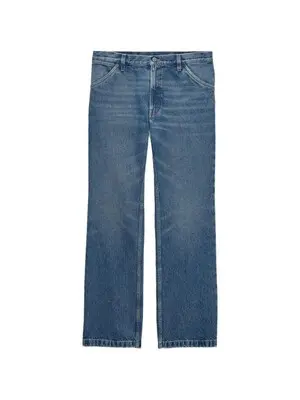 Prada Washed Denim Jeans With Regular Waist And Tight Fit - Blue