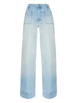Victoria Beckham Alina Regular Fit Jeans - Blue