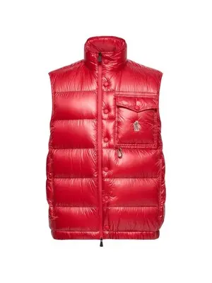 Moncler Padded Vest - Red