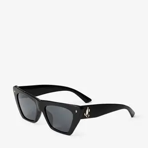 JIMMY CHOO Acetate Cat-eye Sunglasses - Black