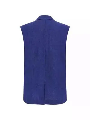 Max Mara Aia Double-breasted Waistcoat - Blue