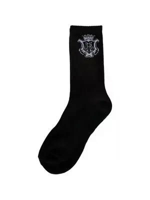 Rhude Logo-embellished Socks - Black