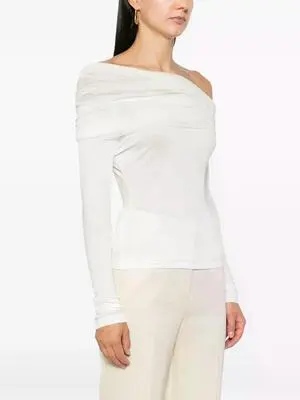 Christopher Esber Sonora Off-shoulder Top - Neutrals