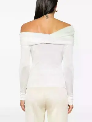 Christopher Esber Sonora Off-shoulder Top - Neutrals