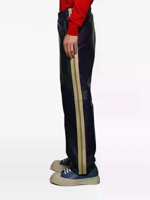 Marni Side-stripe Leather Trousers