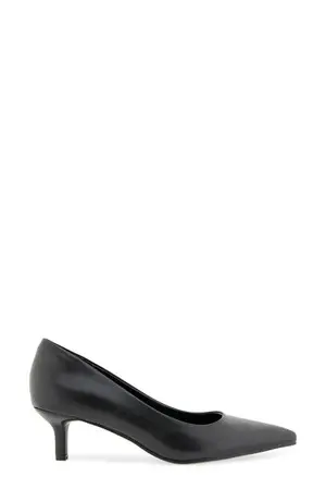 Bcbgmaxazria Pointed-toe Kitten Heel Pumps - Black