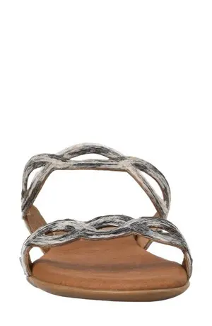 Andre Assous Nizzie Slide Sandal - Black/natural