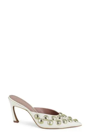Bcbgmaxazria Grimaldi Studded Pointed Toe Pumps - Cloud Dancer
