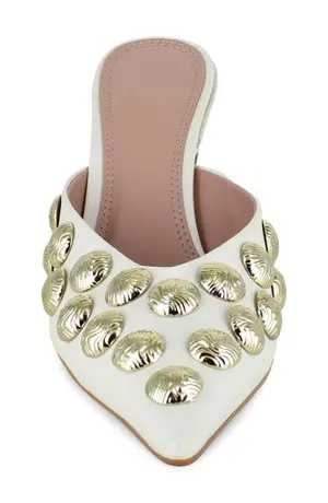 Bcbgmaxazria Grimaldi Studded Pointed Toe Pumps - Cloud Dancer