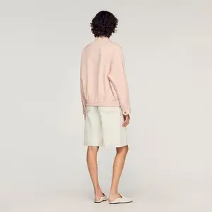 Sandro Cotton-linen Zip-up Jacket