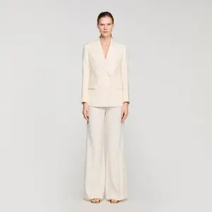 Sandro Slim-fit Double-breasted Suit Jacket