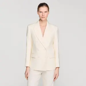 Sandro Slim-fit Double-breasted Suit Jacket
