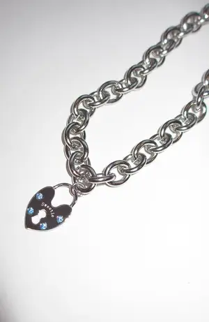 RIMOR JEWELRY Sweetie Heart Chain Necklace - Silver