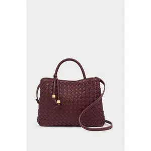 KATIE LOXTON Nova Woven Texture Top Handle Bag - Cherry Mixed