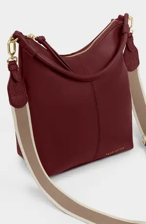 KATIE LOXTON Hallie Satchel Bag - Cherry