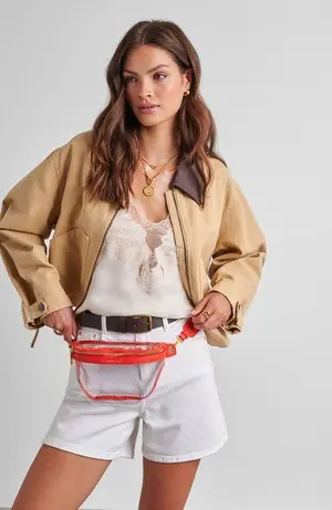 KATIE LOXTON Stadium Belt Bag - Deep Orange