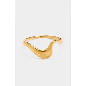 KATIE LOXTON Marina Wave Ring - Gold