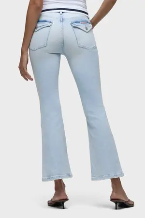 Hudson Jeans Barbara Flap Pocket Bootcut Crop Jeans