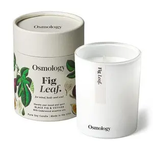 OSMOLOGY Fig Leaf Scented Candleblack Fig Vetiver And Cedarwood - White