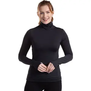 BLOQUV Long Sleeve Turtleneck - Black