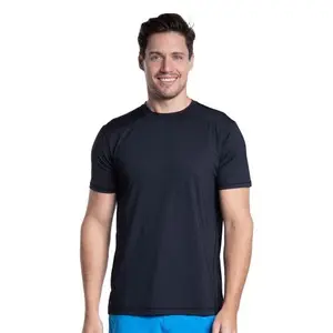BLOQUV Short Sleeve Crew Sun Shirt - Black
