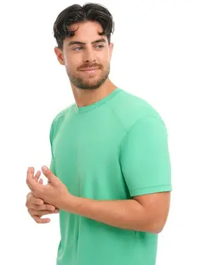 BLOQUV Short Sleeve Crew Sun Shirt Jade