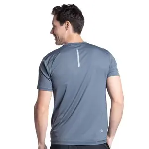BLOQUV Short Sleeve Sun Protection Crew Shirt - Smoke