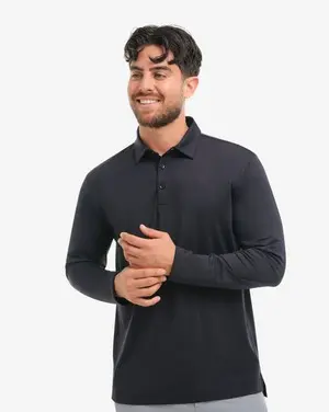 BLOQUV Long Sleeve Collared Shirt With Sun And Uv Protection