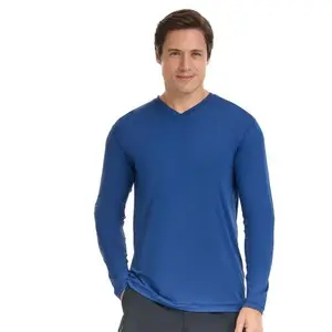 BLOQUV Performance V-neck Shirt - Navy