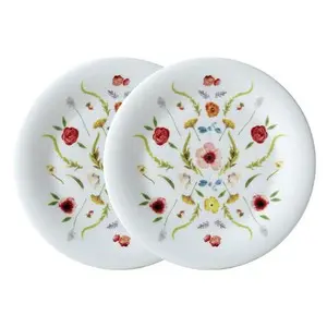 TWIG NEW YORK Scandinavian Floral Set Of Two Salad Plates - Multi