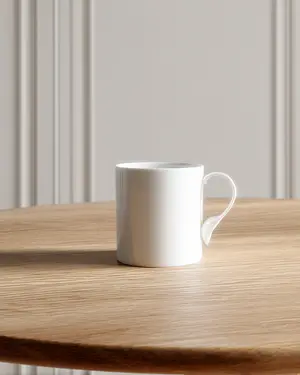 TWIG NEW YORK Cutlery White Oval Mug