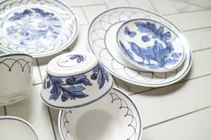 Twig New York Heritage Blue Bird Cereal & Soup Bowl
