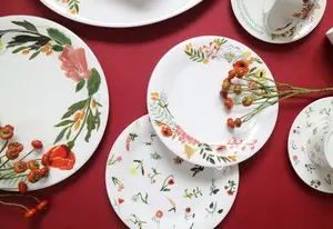 TWIG NEW YORK Language Of Flowers Set Of Two Salad Plates