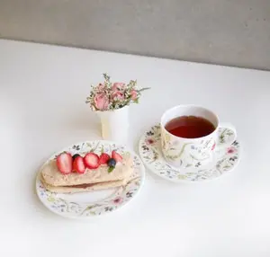 TWIG NEW YORK Scandinavian Floral Cup And Saucer