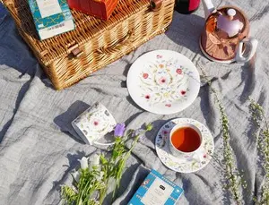 TWIG NEW YORK Scandinavian Floral Cup And Saucer