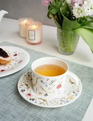 TWIG NEW YORK Scandinavian Floral Cup And Saucer