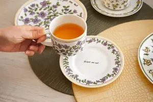 TWIG NEW YORK Heritage Forget Me Not Cup And Saucer