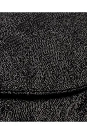 Eton Paisley Silk Bow Tie - Black