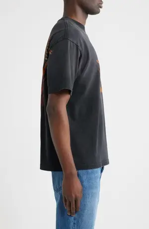 PACSUN Eagle Skull Cotton Graphic T-shirt