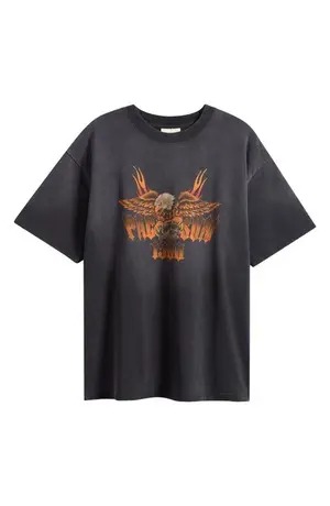 PACSUN Eagle Skull Cotton Graphic T-shirt