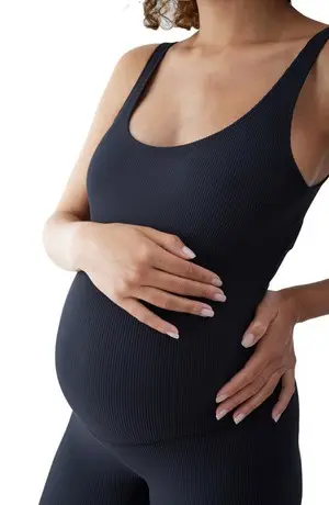 Ingrid & Isabel® Sleeveless Rib Maternity Jumpsuit