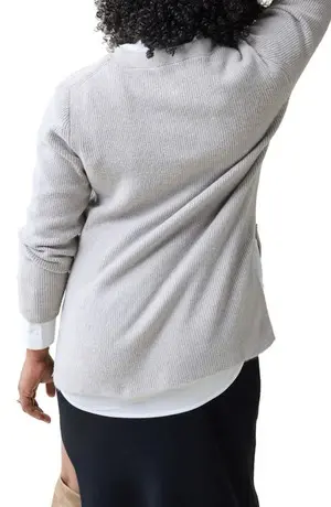 Ingrid & Isabel® Ribbed V-neck Sweater With Side Zips