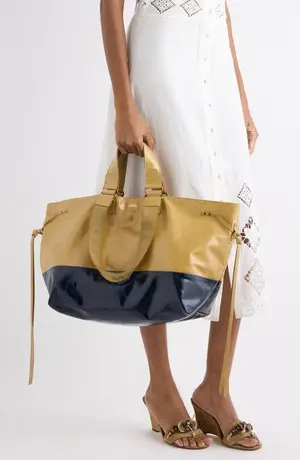 Isabel Marant Étoile Wardy Shopper Tote - Beige/navy