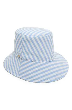Lele Sadoughi Sedona Seersucker Hat - Capri Stripe