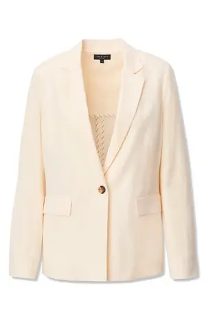 Rag & Bone Jennie One-button Blazer - Ivory