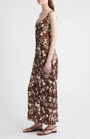 Rag & Bone Aubrey Print Sleeveless Maxi Dress